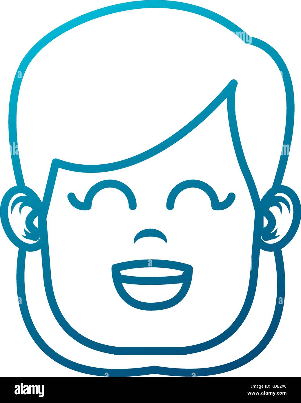 Cute girl face Stock Vector Image & Art - Alamy