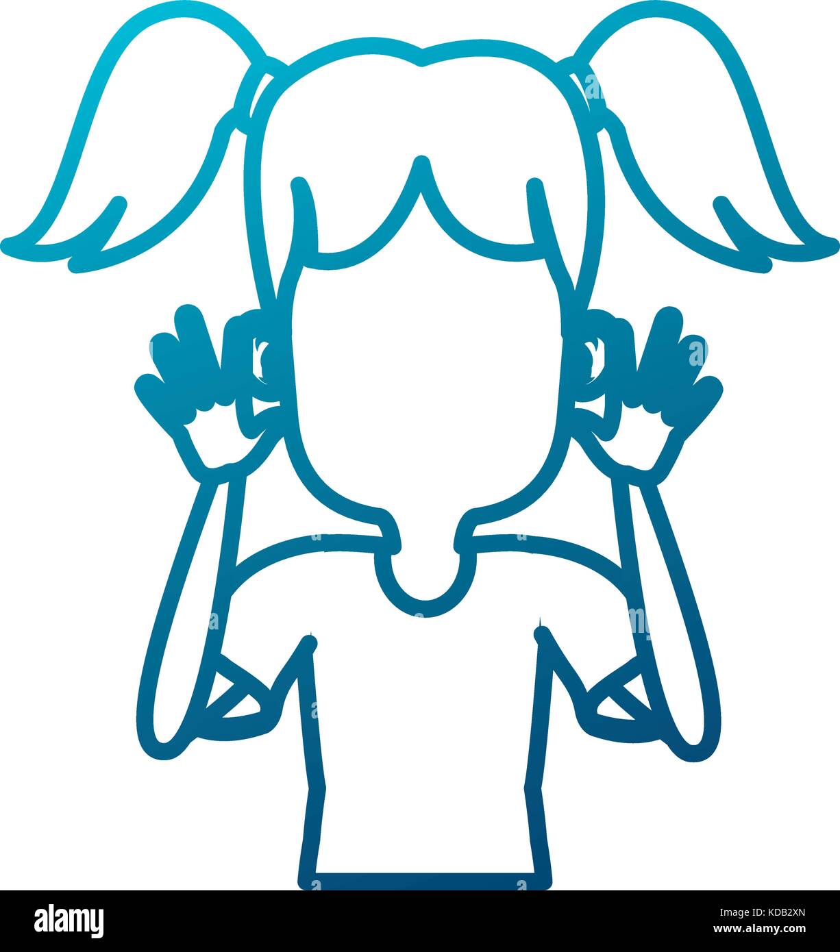 Cute girl cartoon Stock Vector Image & Art - Alamy