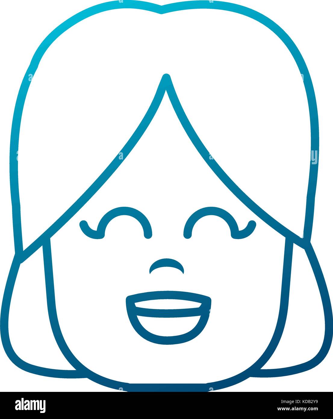 Cute Girl Face Stock Vector Image And Art Alamy