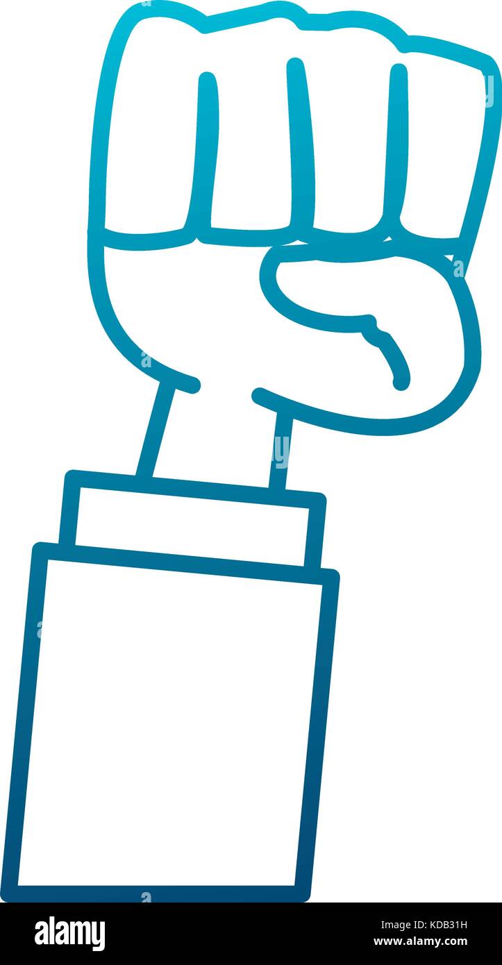 Hand clenched symbol Stock Vector Image & Art - Alamy