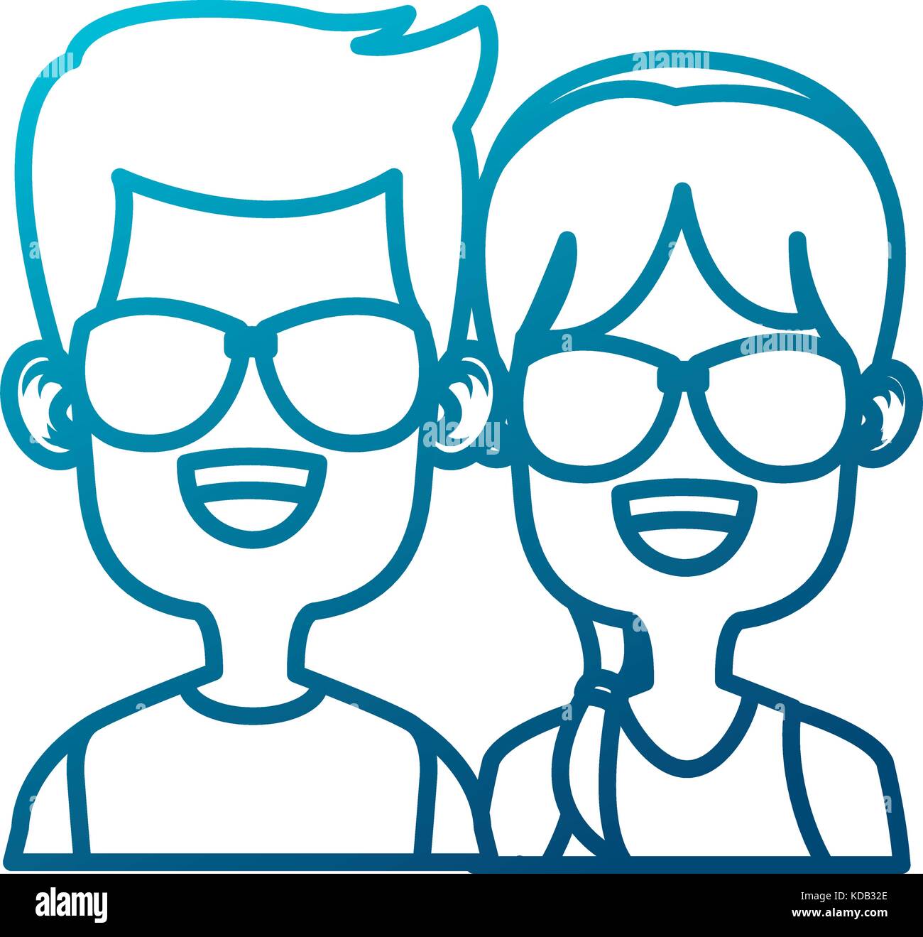 Cute kids friends cartoon Stock Vector Image & Art - Alamy