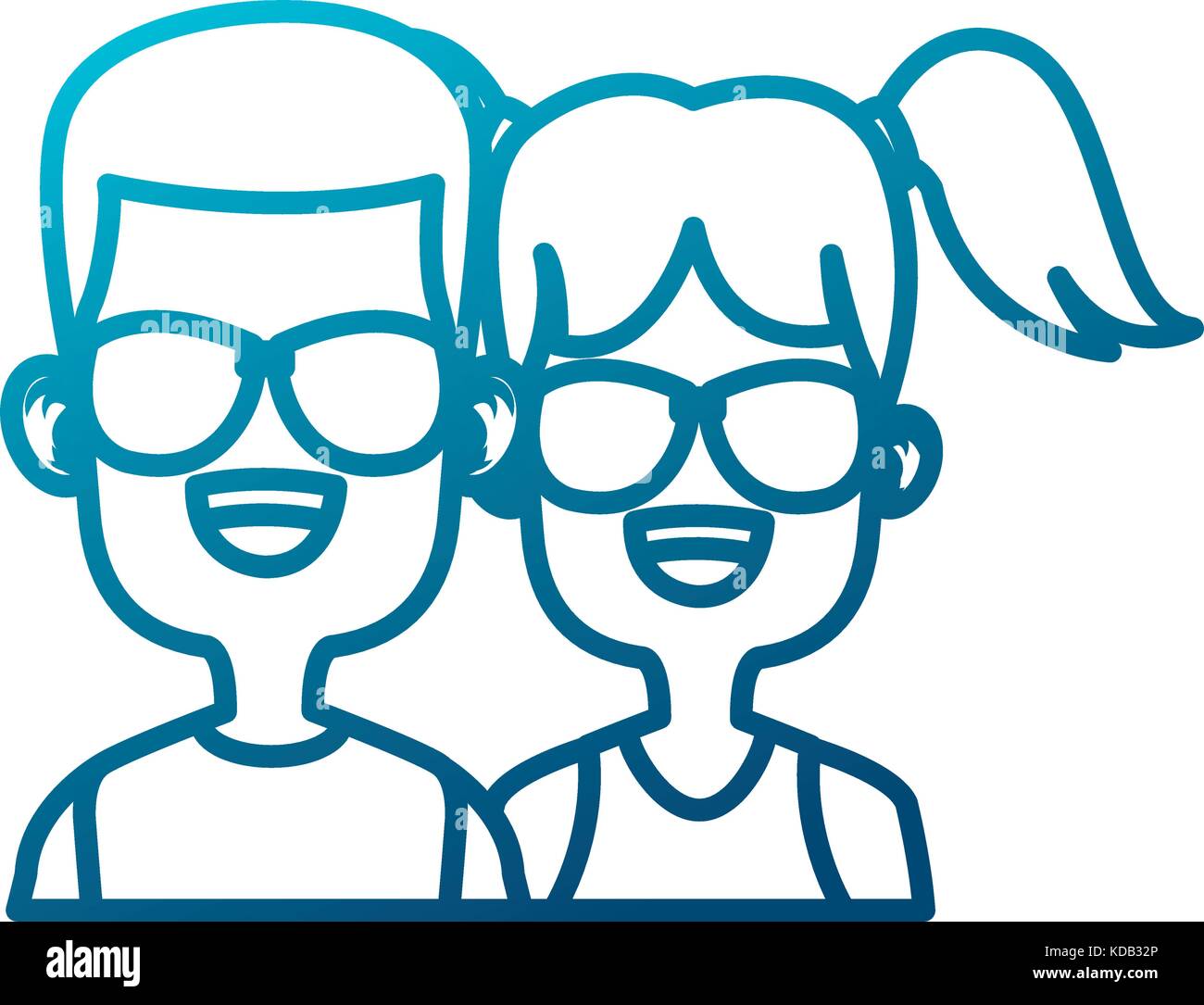 Cute kids friends cartoon Stock Vector Image & Art - Alamy