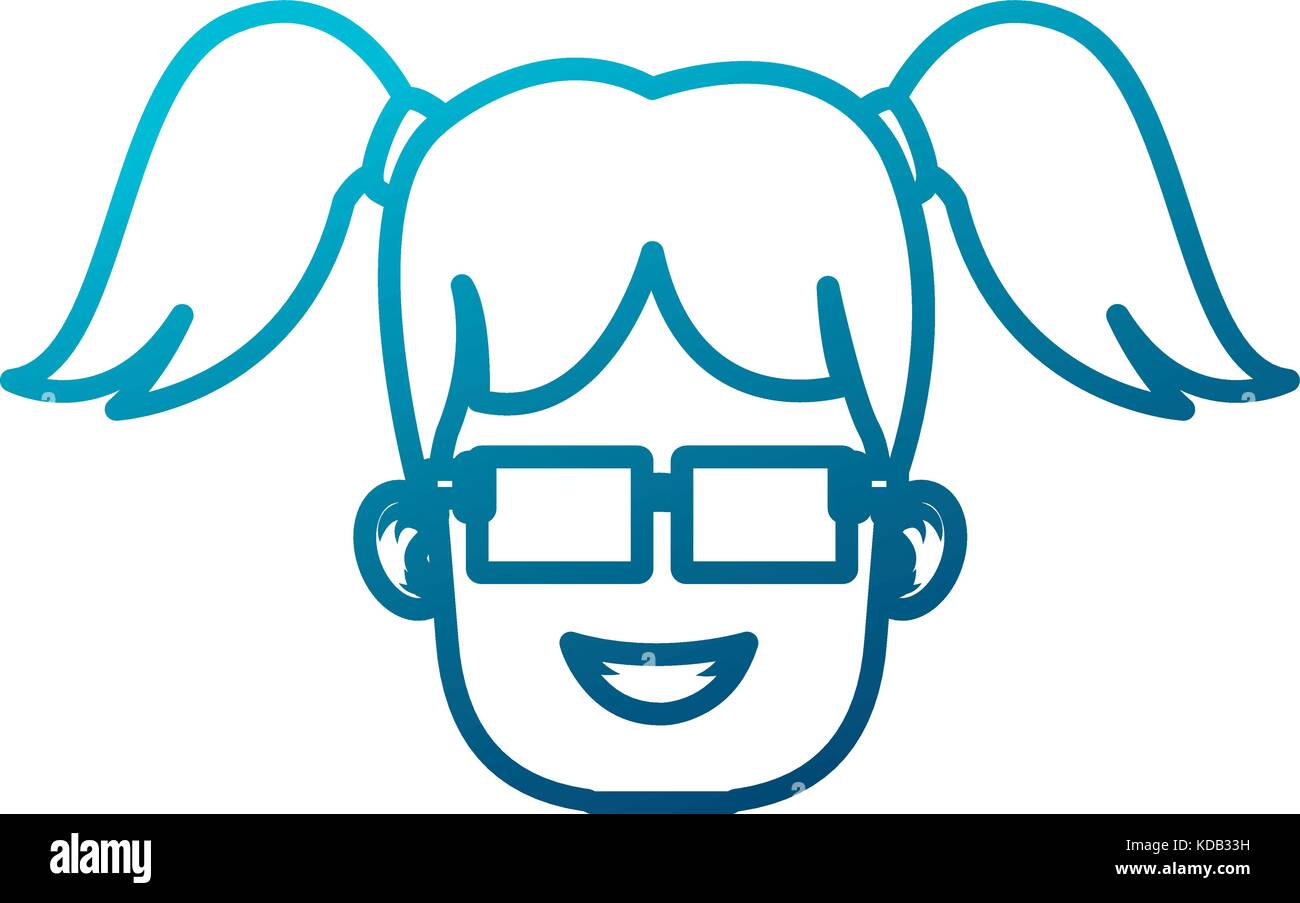 Girl With Glasses Stock Vector Image And Art Alamy