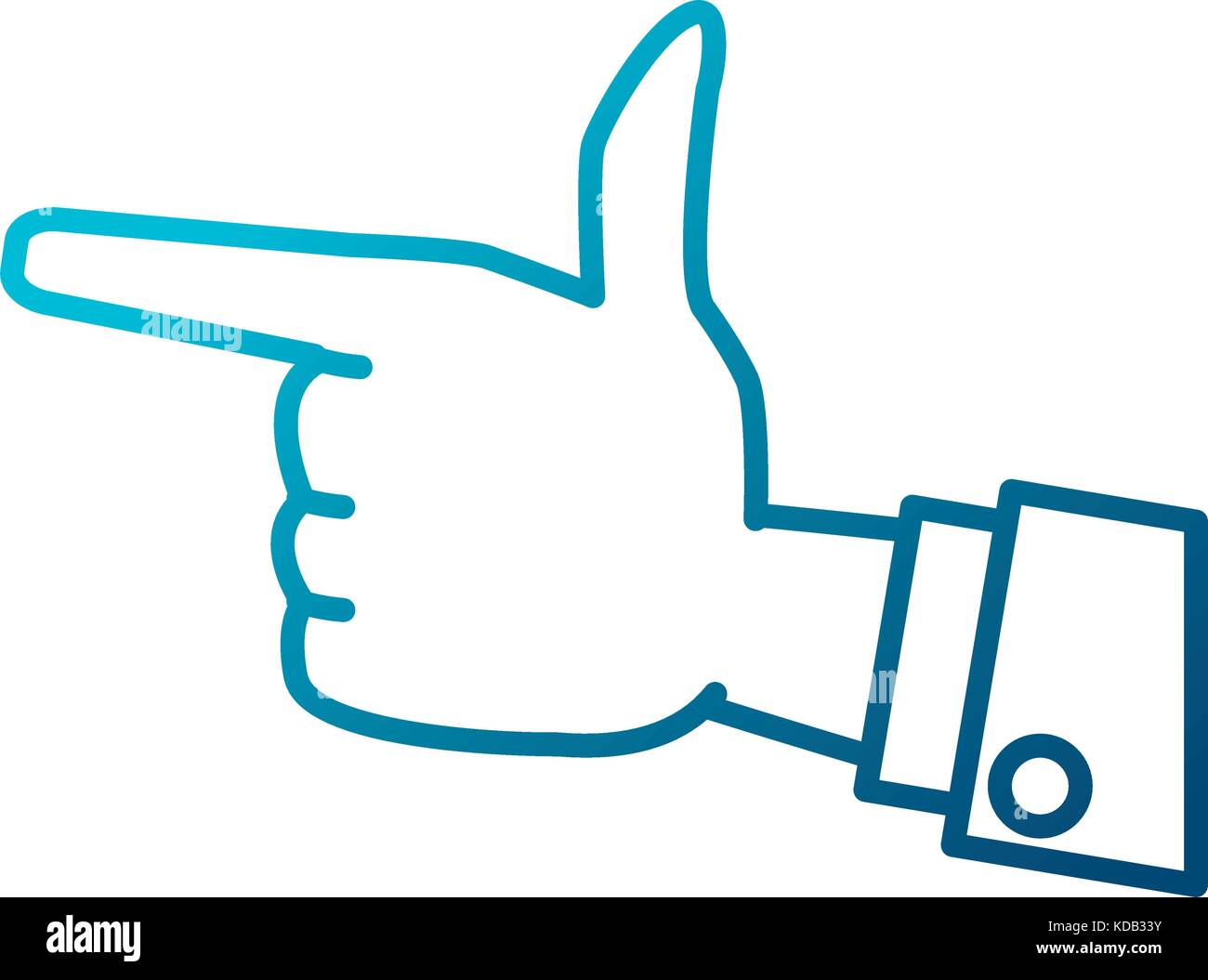 Hand pointing symbol Stock Vector Image & Art - Alamy