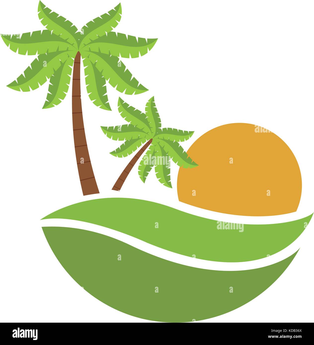 Summer and beach symbol Stock Vector Image & Art - Alamy