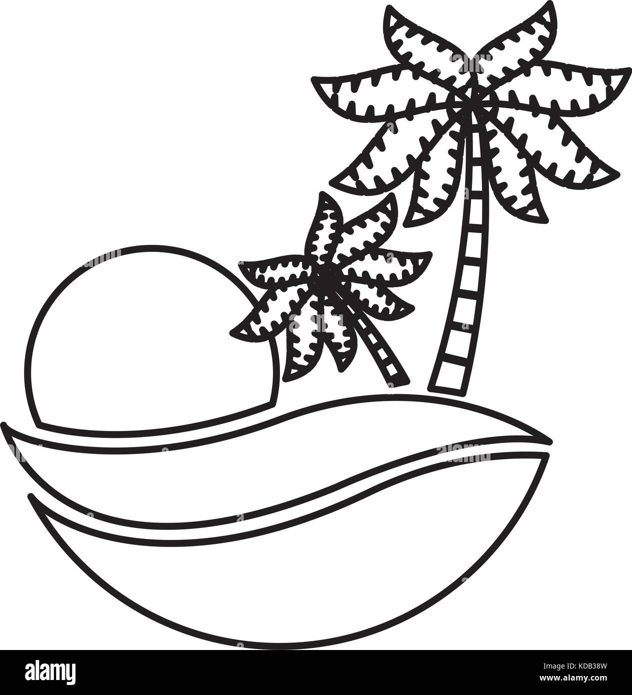 Summer and beach symbol Stock Vector Image & Art - Alamy