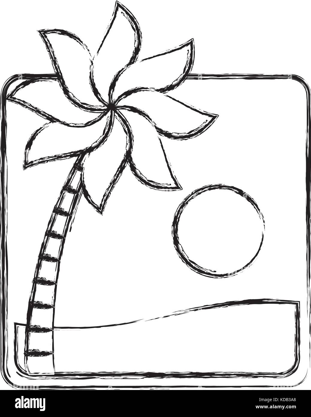 Summer and beach symbol Stock Vector Image & Art - Alamy