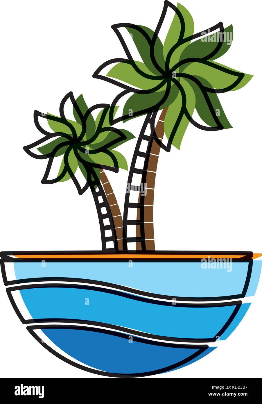 Summer and beach symbol Stock Vector Image & Art - Alamy