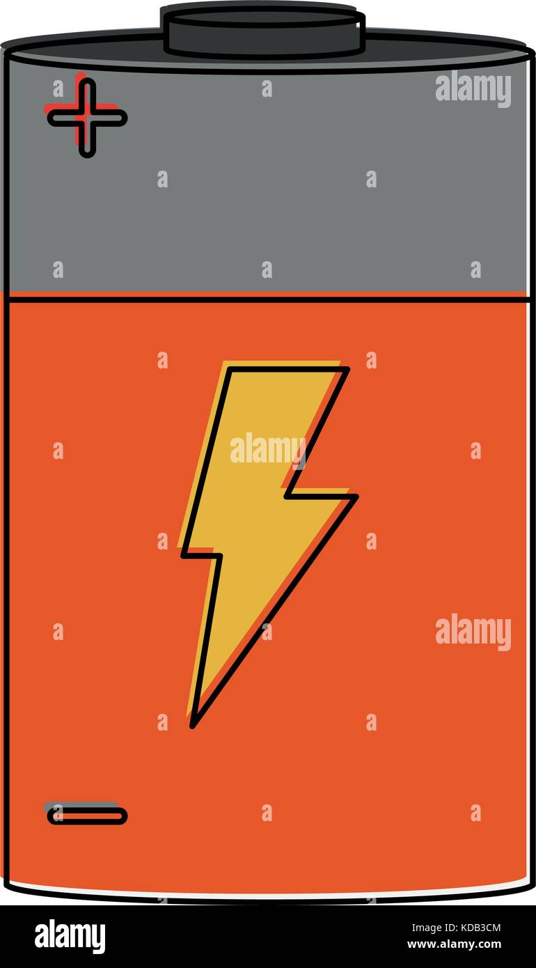 battery with lightning bolt icon image Stock Vector Image & Art - Alamy