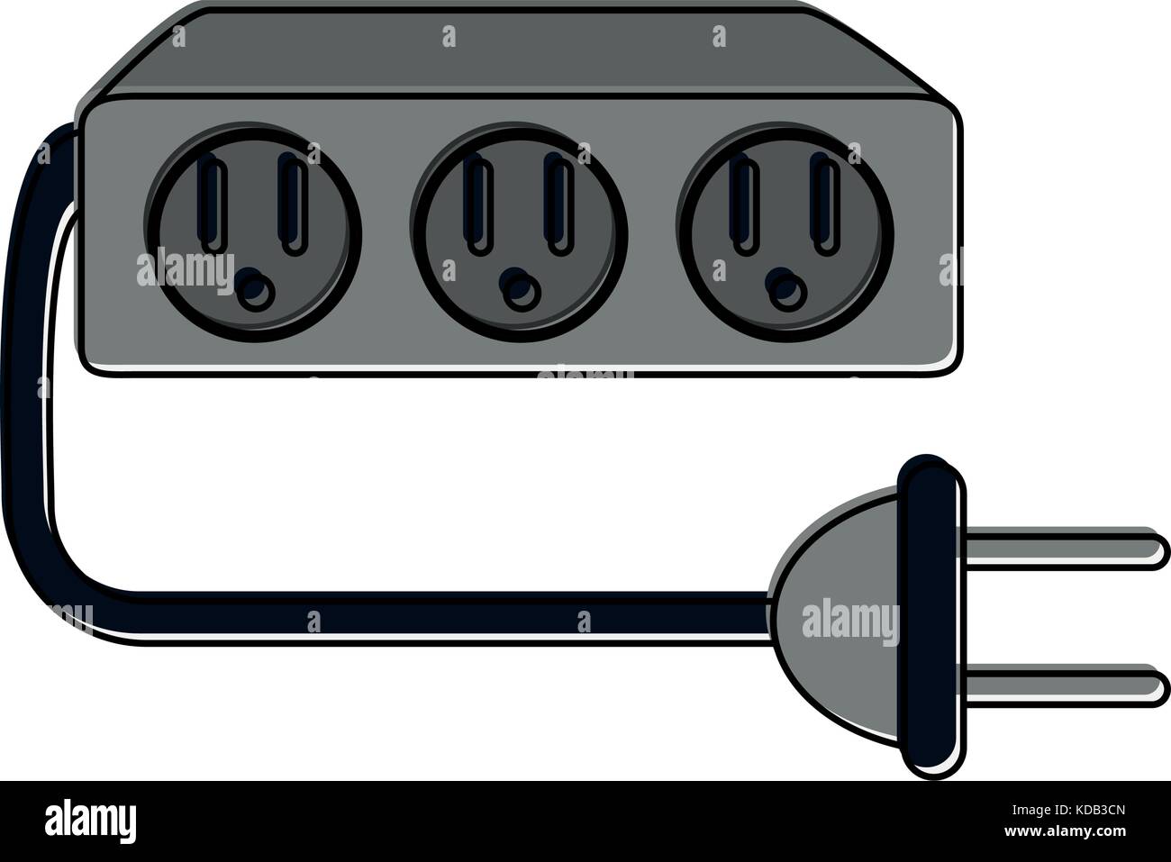 multiple outlets with plug icon image Stock Vector Image & Art - Alamy