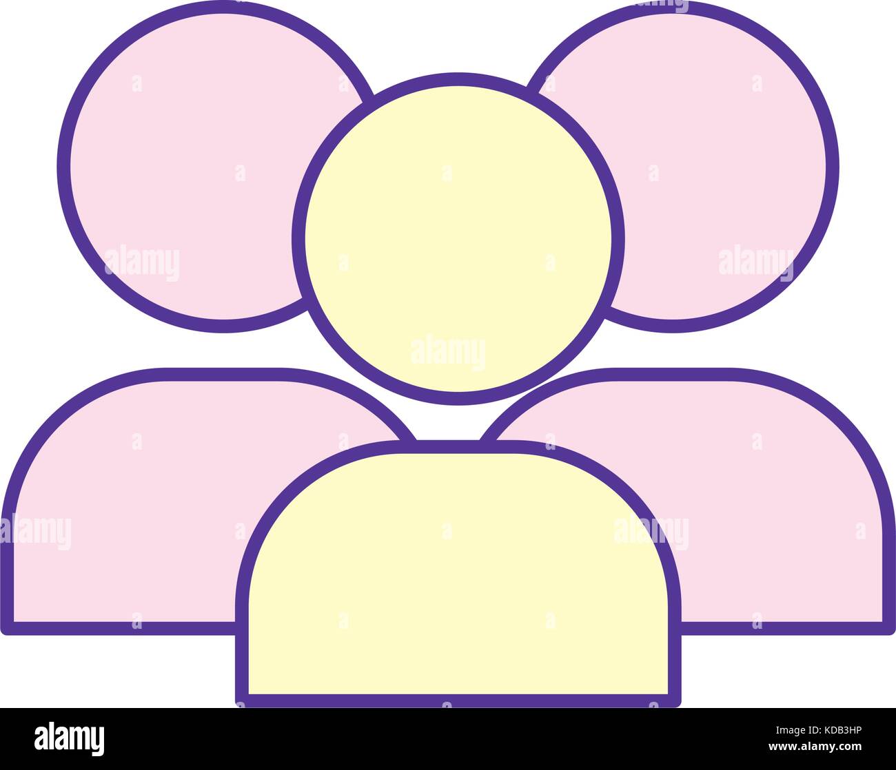 teamwork people pictogram to social connection vector illustration ...