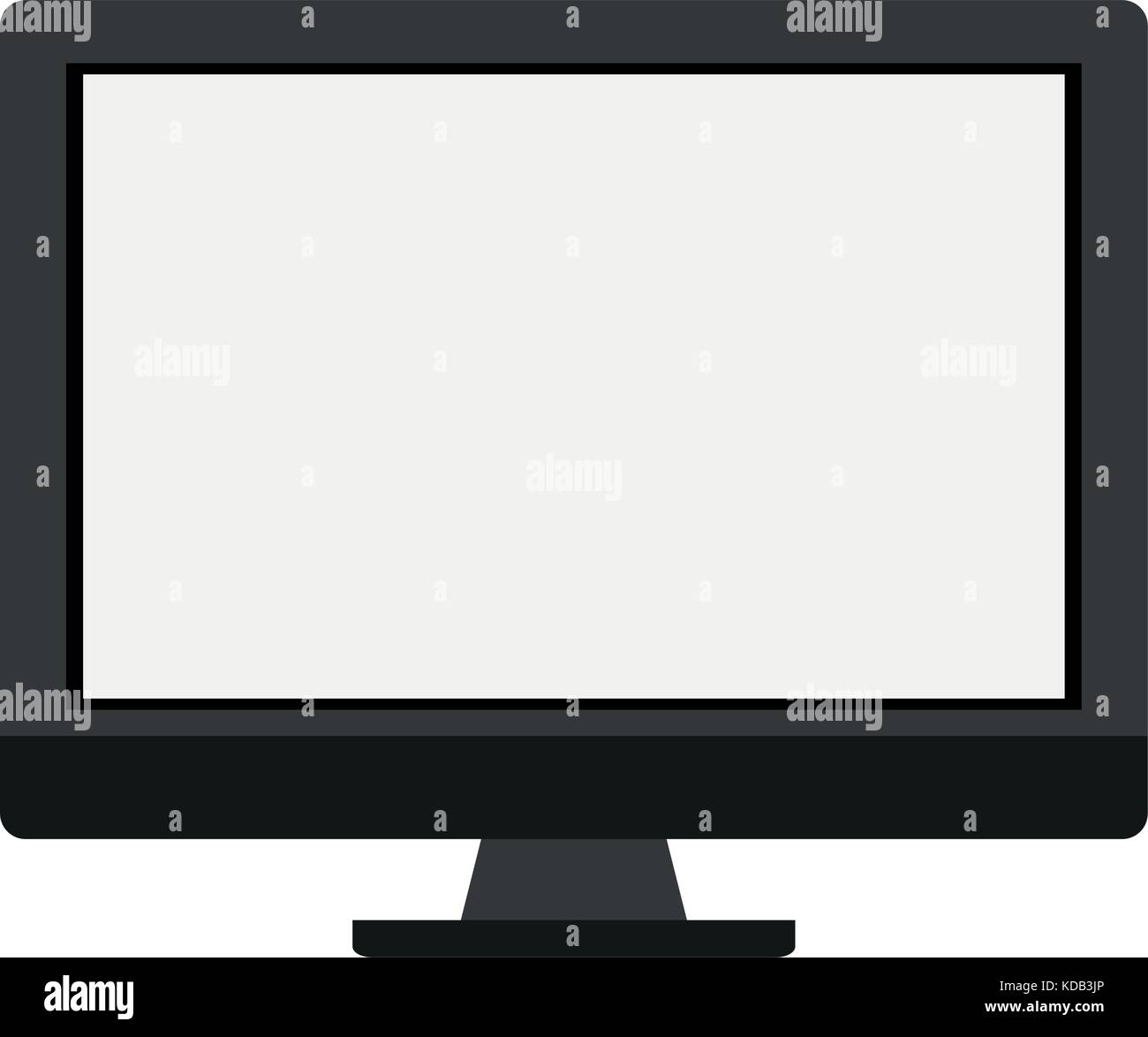 computer monitor with blank screen icon image Stock Vector Image & Art ...