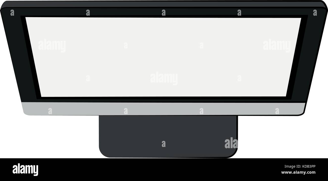 computer monitor with blank screen icon image Stock Vector Image & Art ...