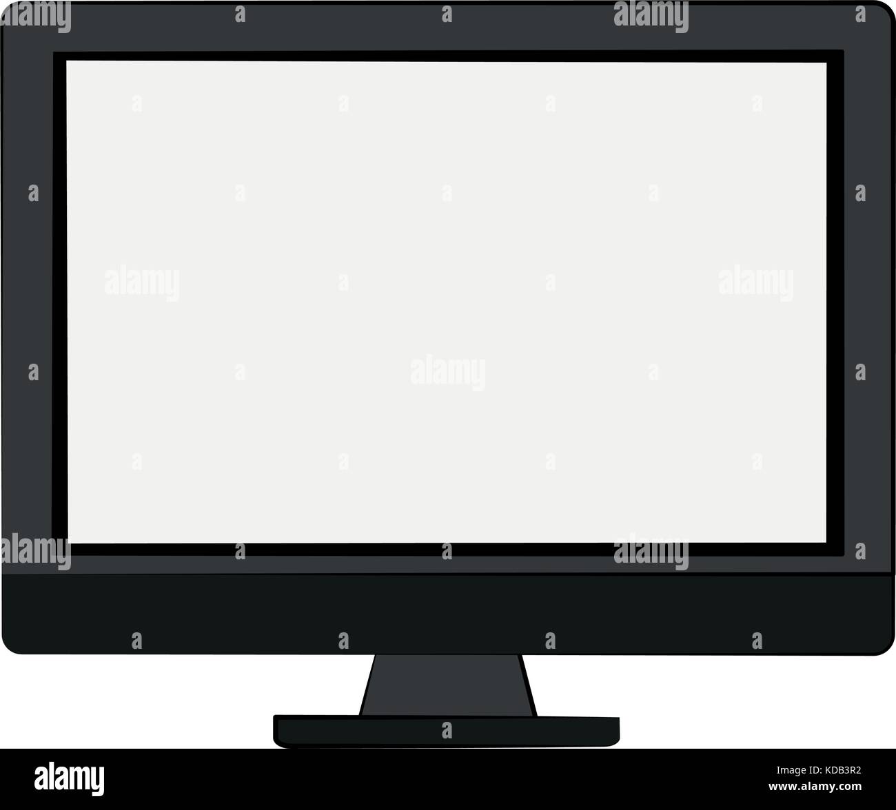 computer monitor with blank screen icon image Stock Vector Image & Art ...