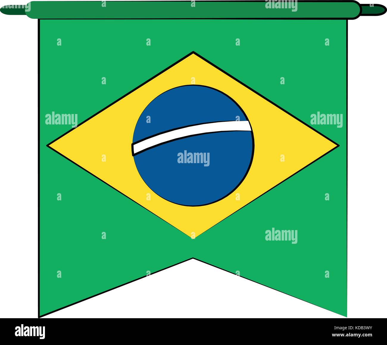 brazilian flag icon image Stock Vector Image & Art - Alamy