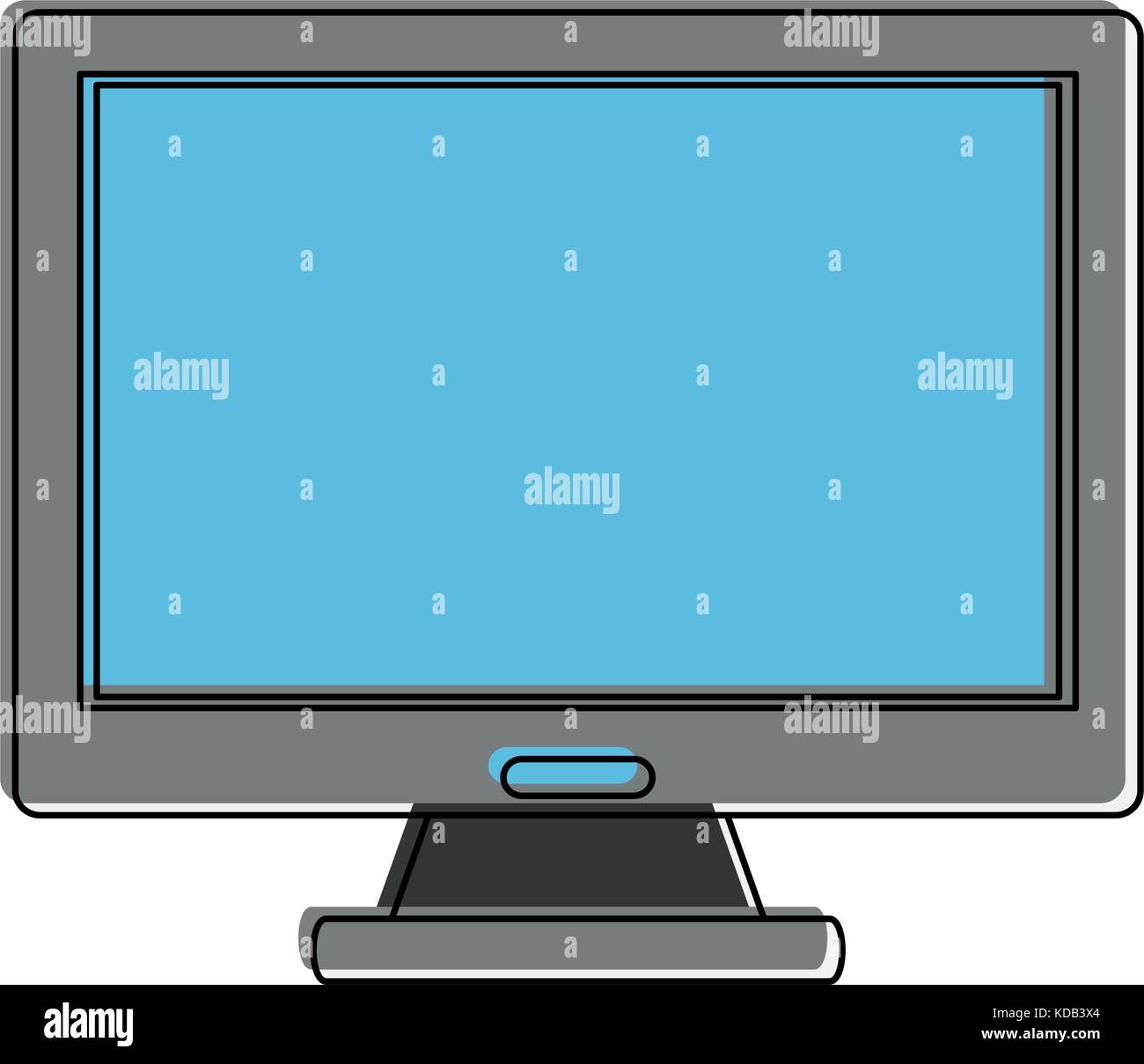 computer monitor with blank screen icon image Stock Vector Image & Art ...