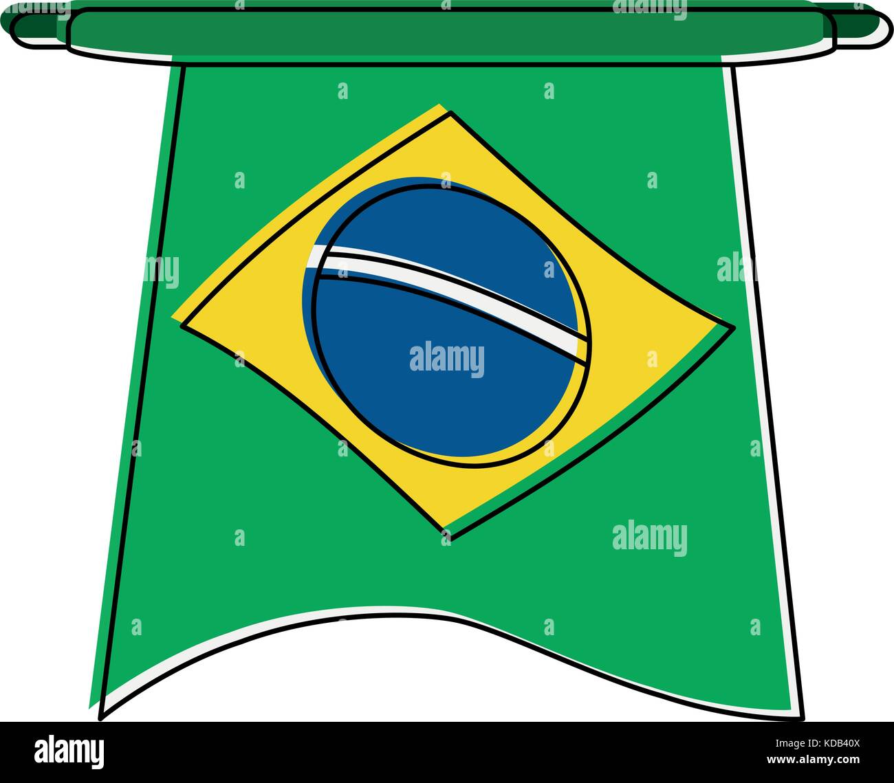 brazilian flag icon image Stock Vector Image & Art - Alamy