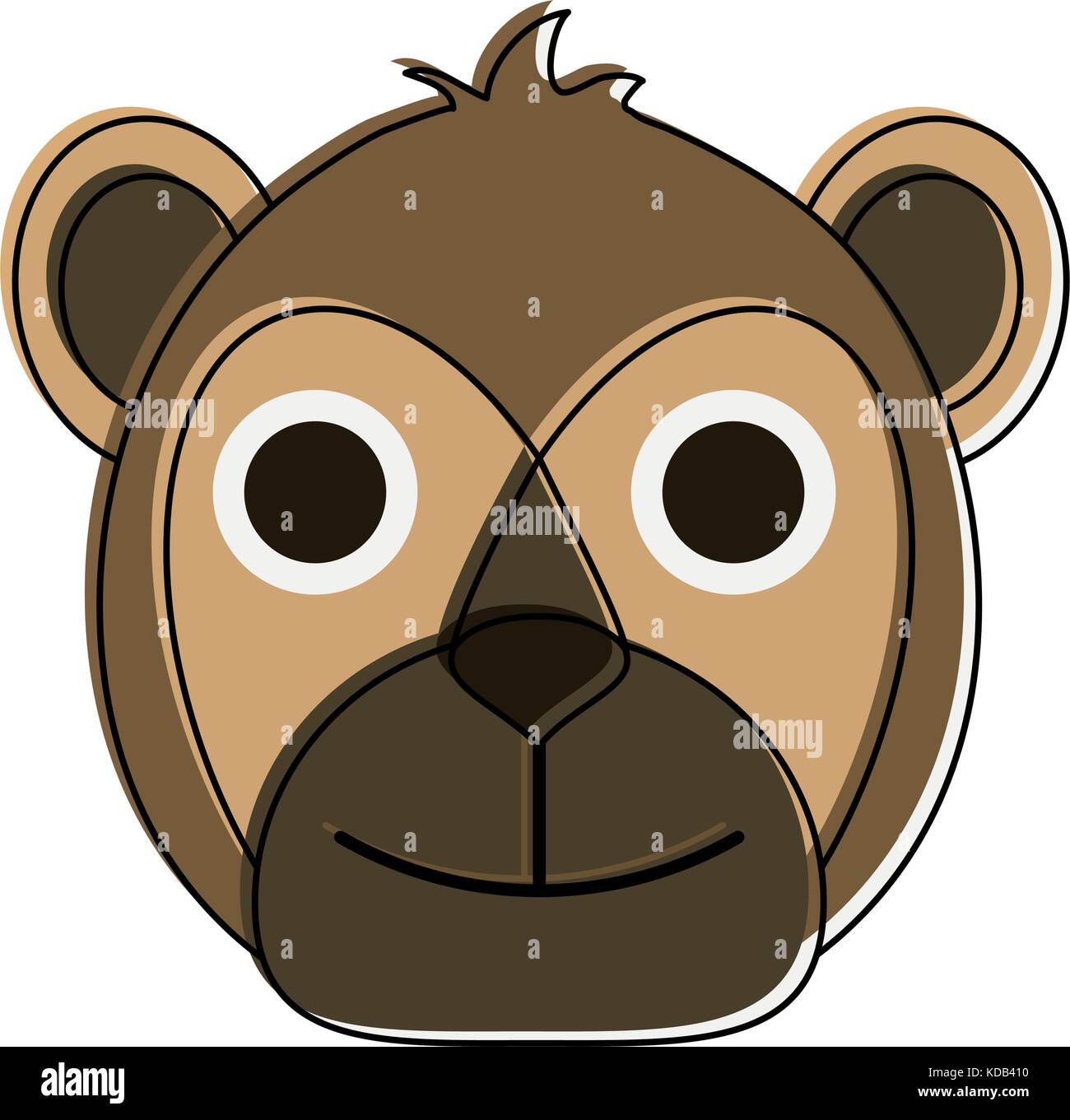 happy monkey face cartoon icon image Stock Vector Image & Art - Alamy