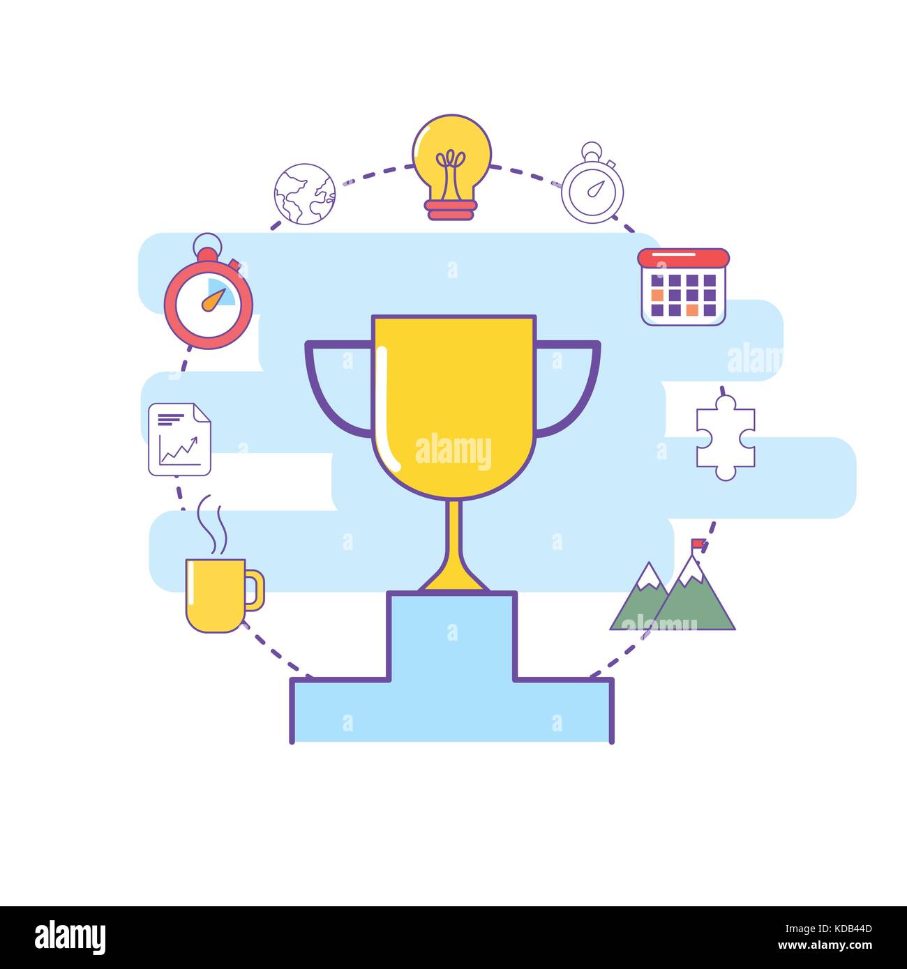 teamwork technology communication social media vector illustration ...