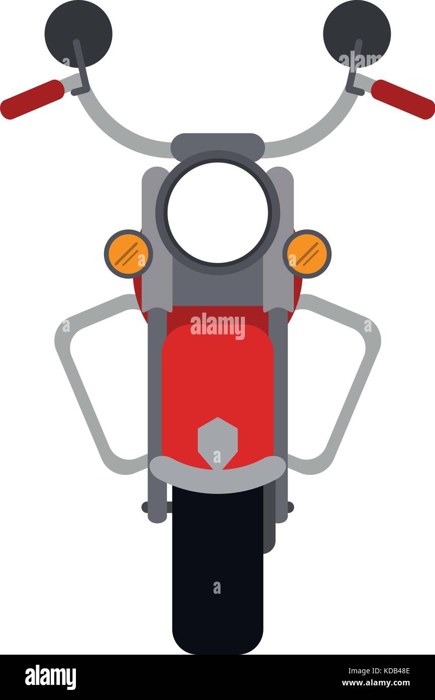 vintage motorcycle frontview icon image Stock Vector Image & Art - Alamy