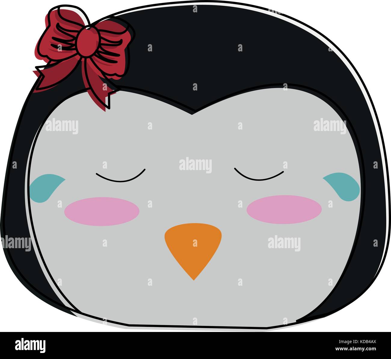 penguin crying cute animal cartoon icon image Stock Vector Image & Art ...
