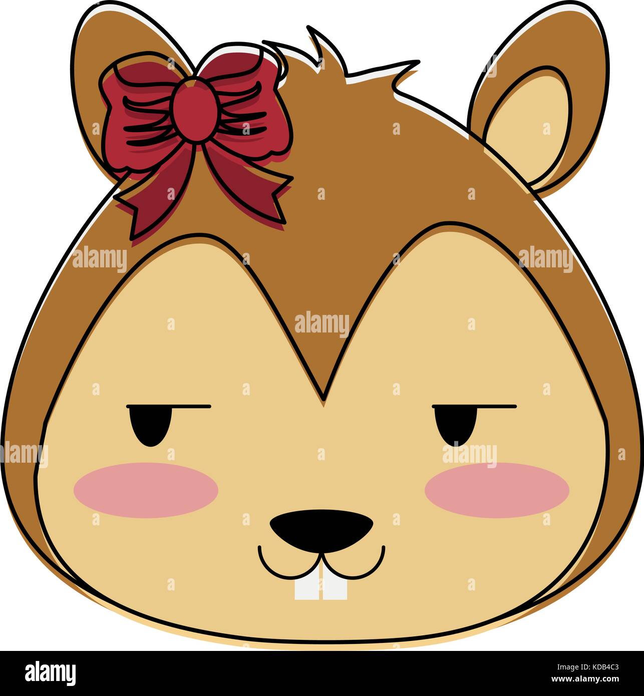 squirrel flirty cute animal cartoon icon image Stock Vector Image & Art ...