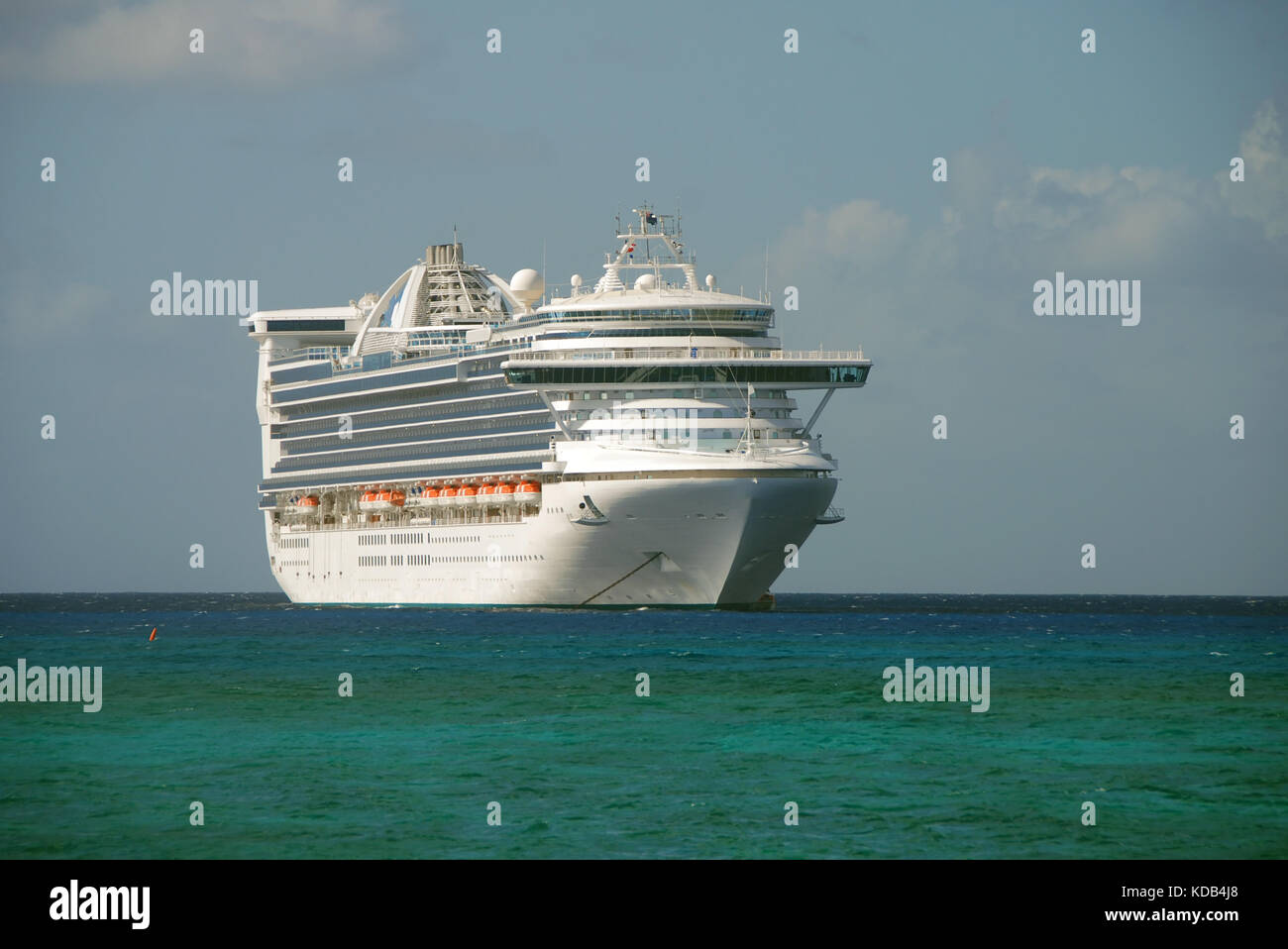 Cruise ship in open water Stock Photo - Alamy
