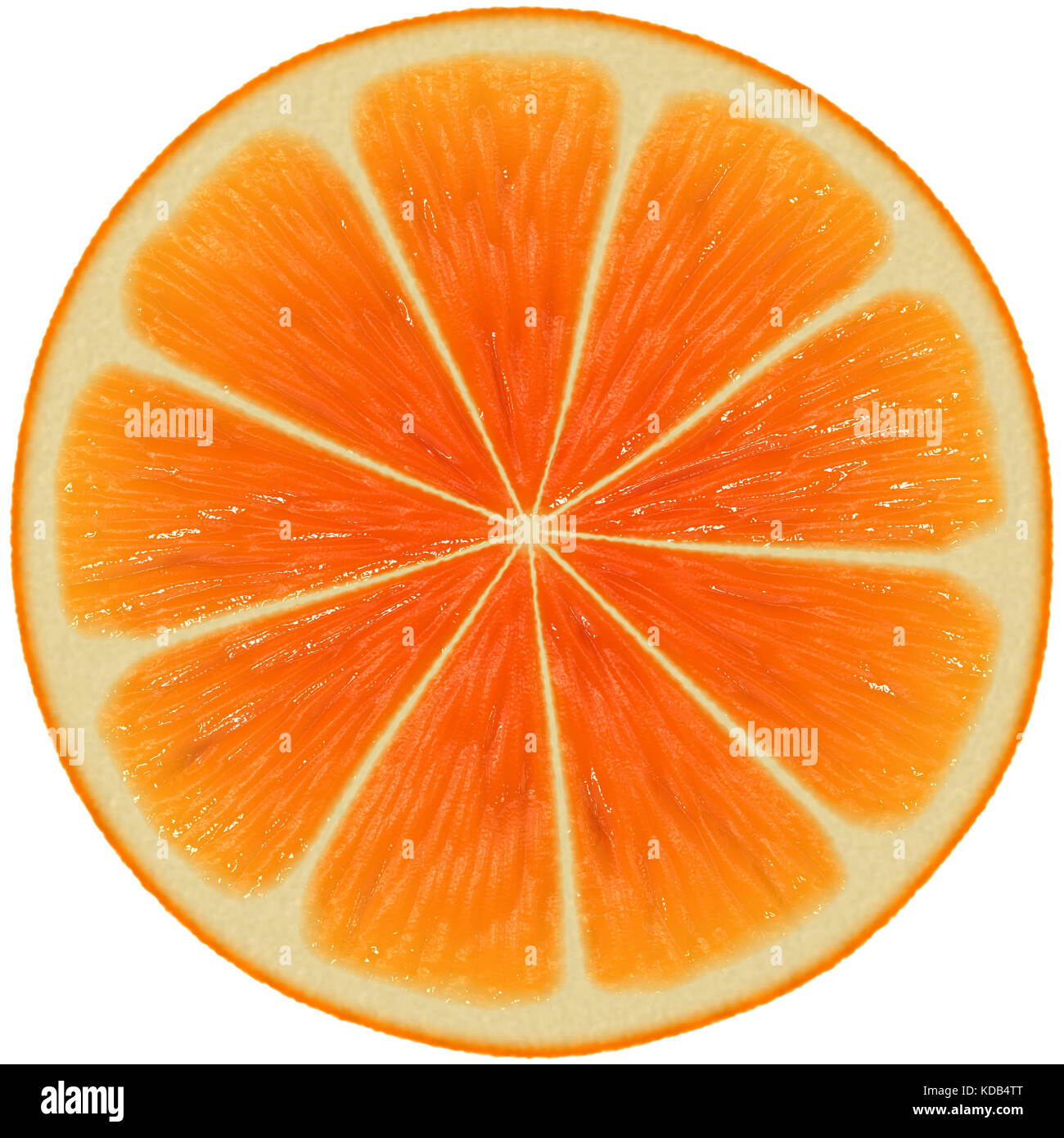 Isolated half cut orange with perfect geometrical shape Stock Photo - Alamy