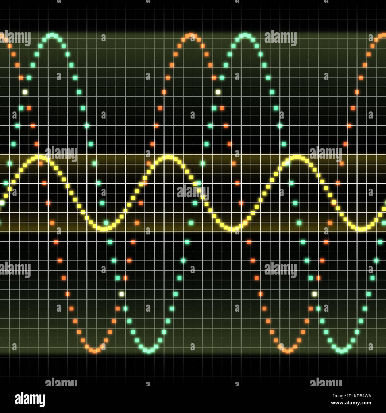Electronic test equipment graph display Stock Photo - Alamy