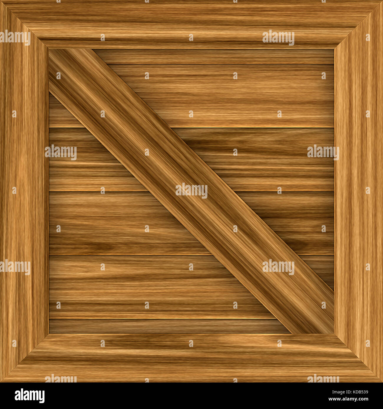 Wooden crate side view Stock Photo - Alamy