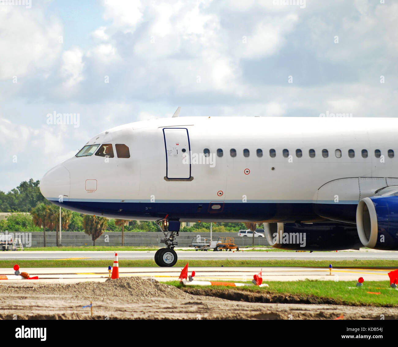 Jet airplane on the ground Stock Photo - Alamy