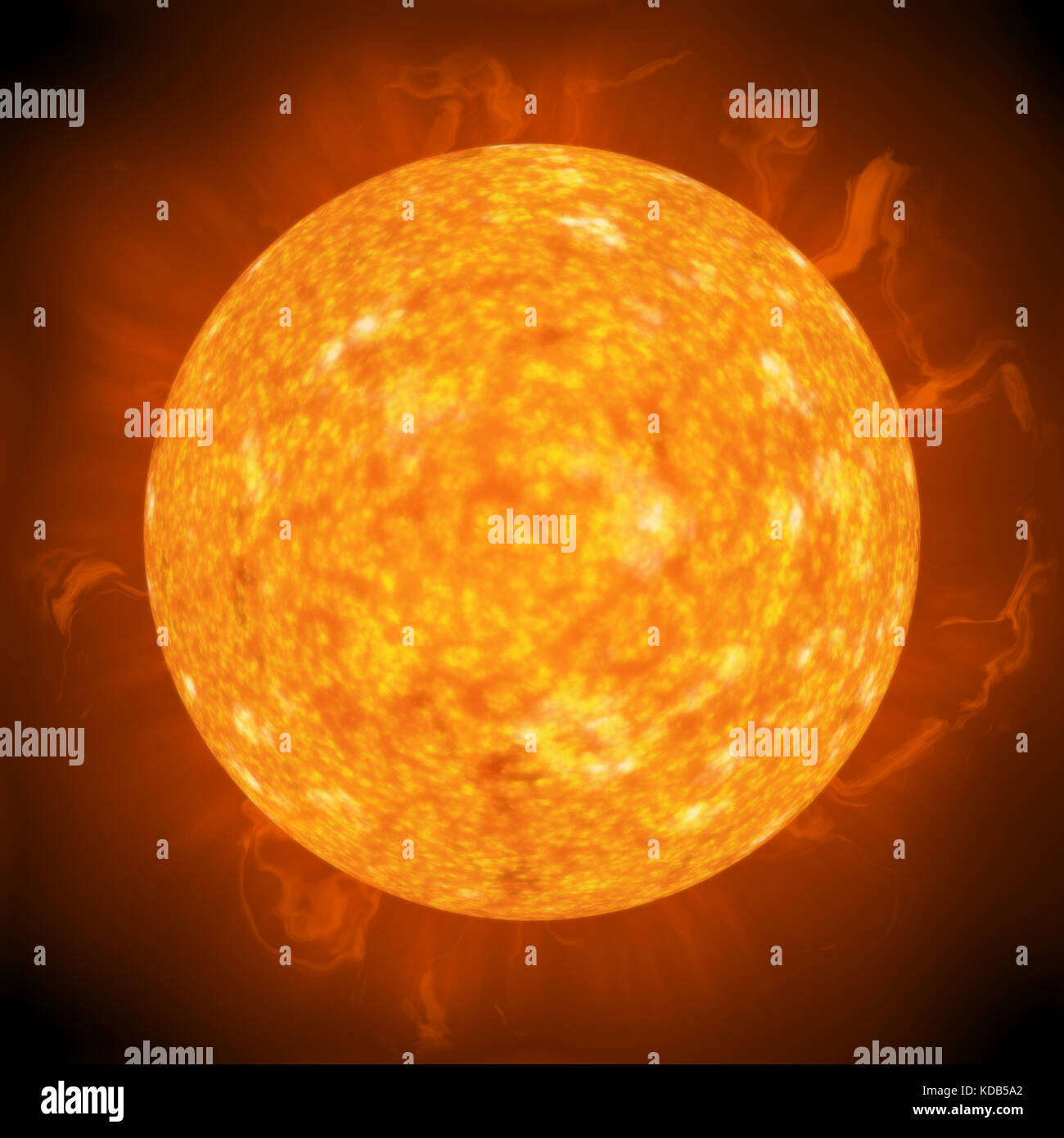 Solar flares and hot surface of the sun Stock Photo - Alamy