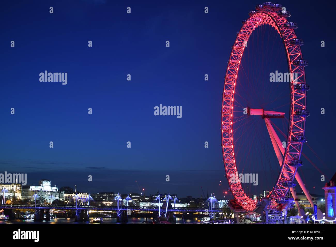 The London and and views from the London Eye Stock Photo - Alamy