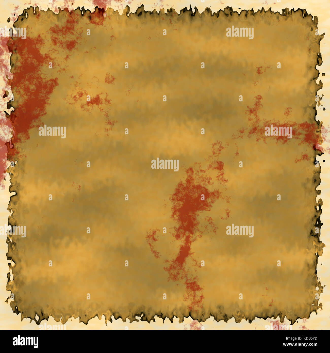 Old burnt paper blank square piece isolated Stock Photo - Alamy