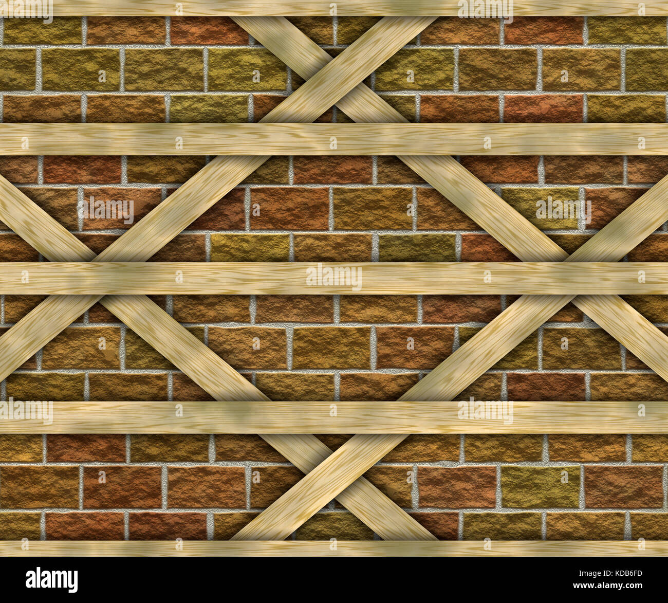Old wall with wooden frame on it Stock Photo - Alamy
