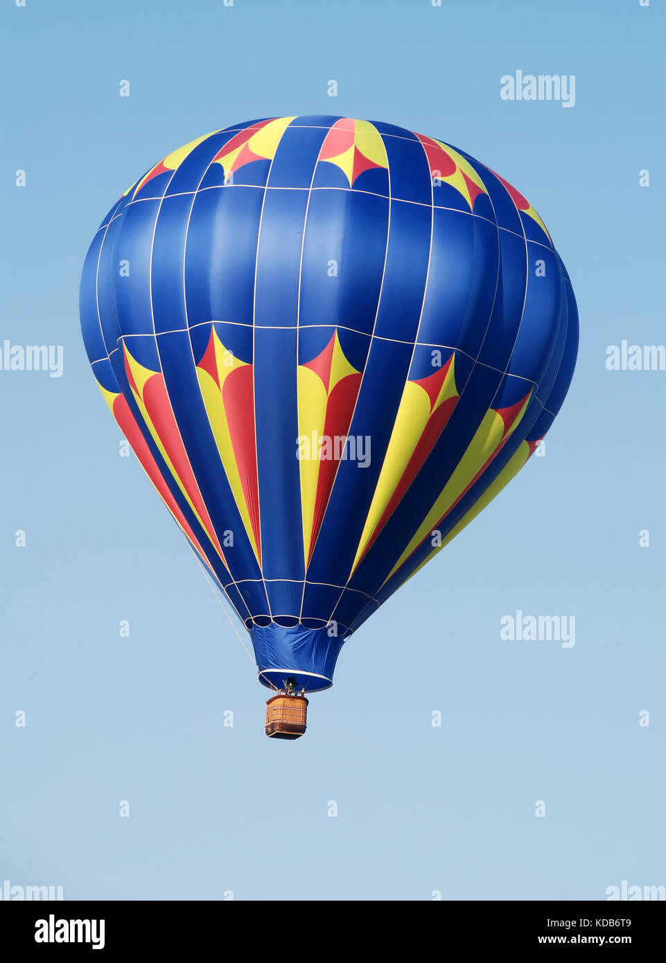 Colorful hot air balloon soaring in the sky Stock Photo - Alamy