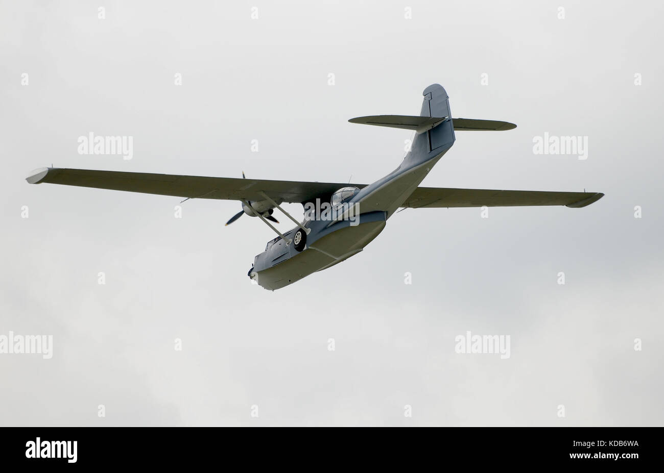 World War II era flying boat airborne Stock Photo - Alamy