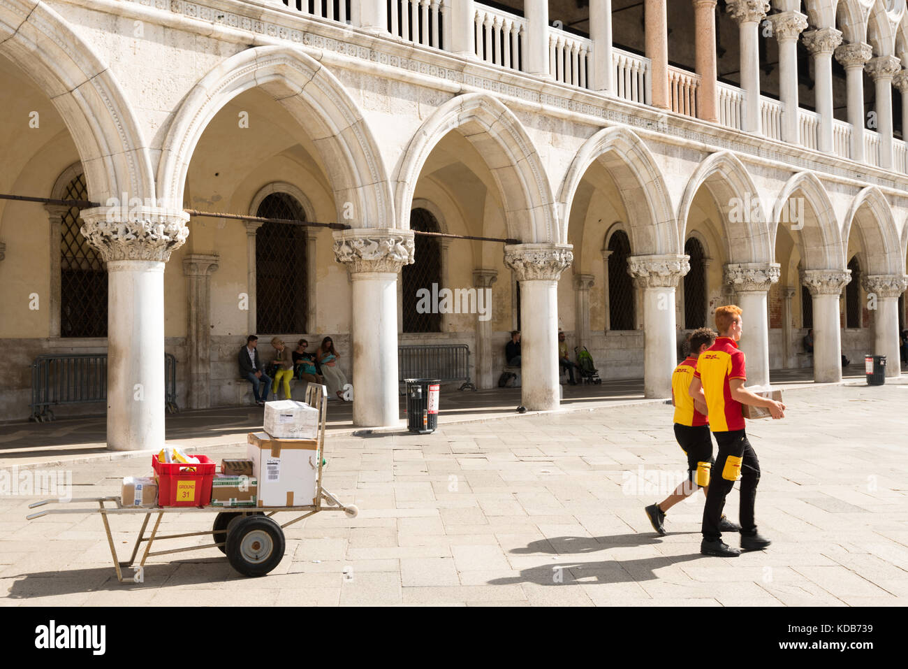 Postman on foot hi-res stock photography and images - Alamy