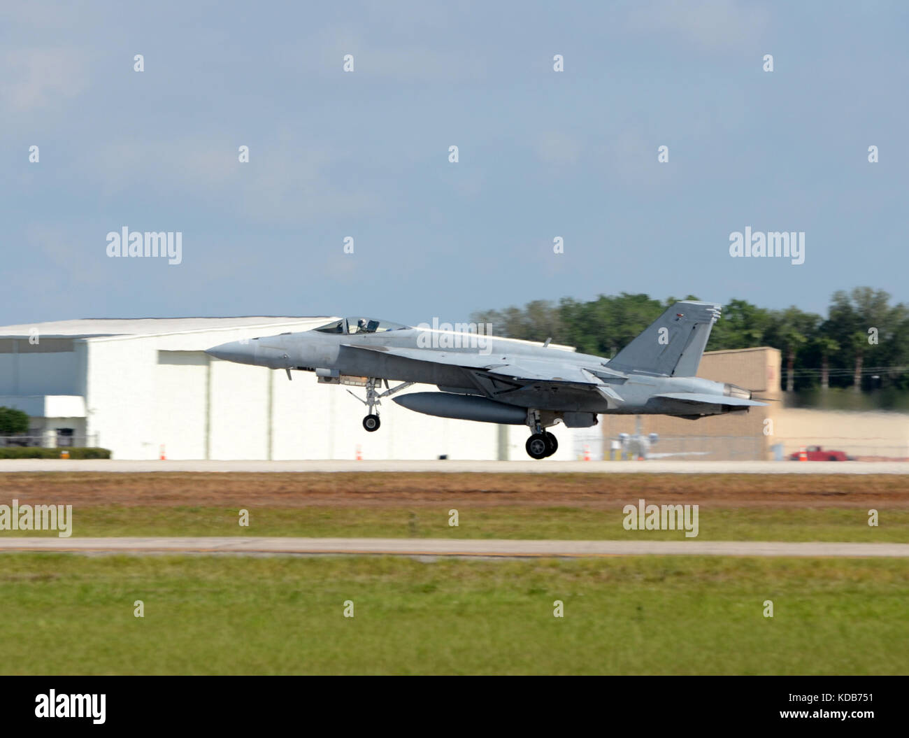 Modern military jet taking off on a mission Stock Photo - Alamy
