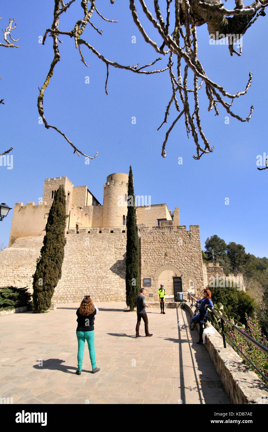 X century castle. Castellet i la Gornal. Catalonia, Spain Stock Photo ...