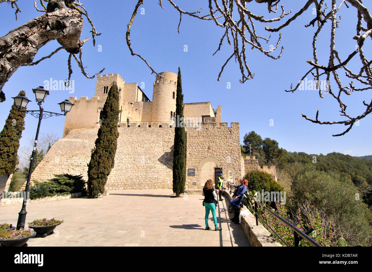 X century castle. Castellet i la Gornal. Catalonia, Spain Stock Photo ...