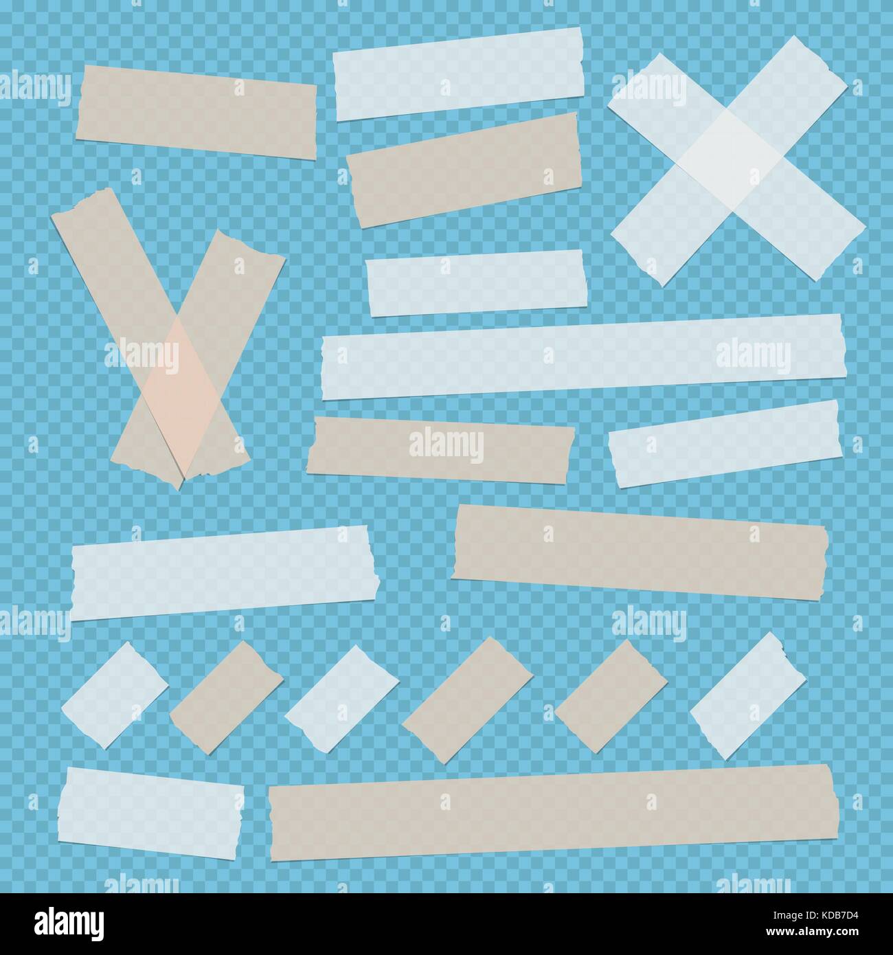 Brown and white different size adhesive, sticky, scotch tape, paper ...