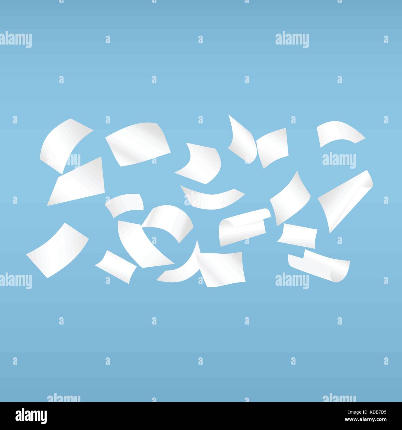 Blank paper falling Stock Vector Images - Alamy