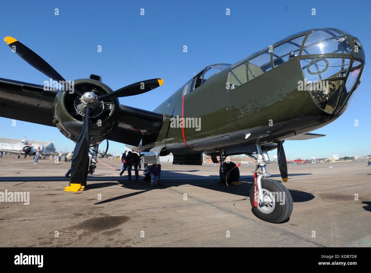 World War II era American bomber on the ground Stock Photo - Alamy
