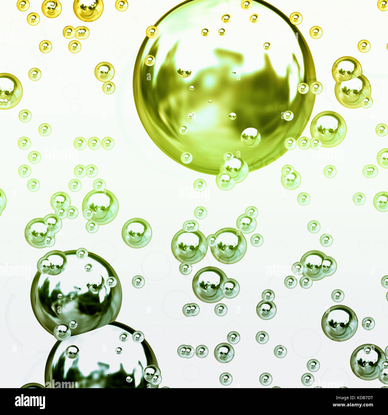 Floating soap bubbles against white background Stock Photo - Alamy