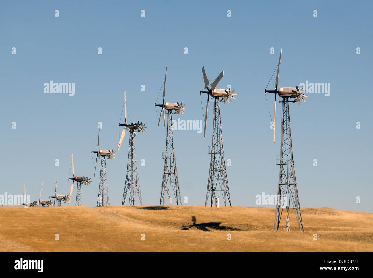 Wind power generators near San Francisco, California Stock Photo - Alamy