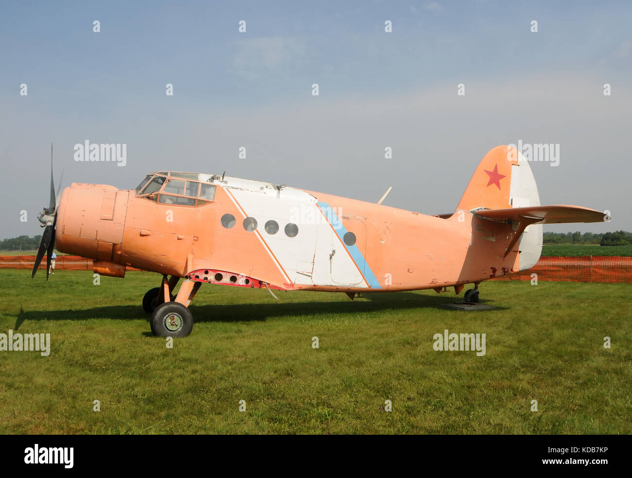 Retro biplane parked with missing wings Stock Photo - Alamy