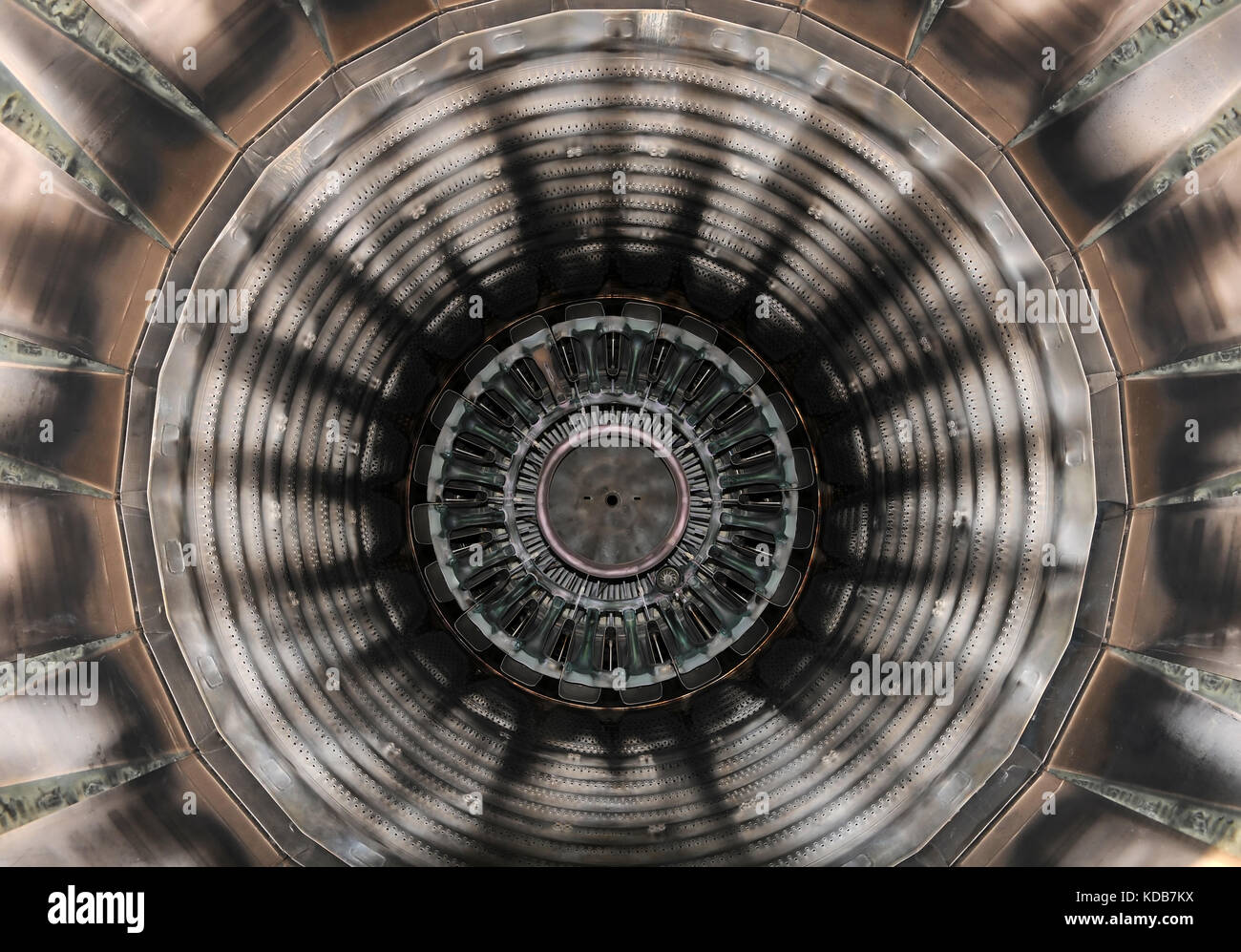 Jet engine interior from fighter jet Stock Photo - Alamy
