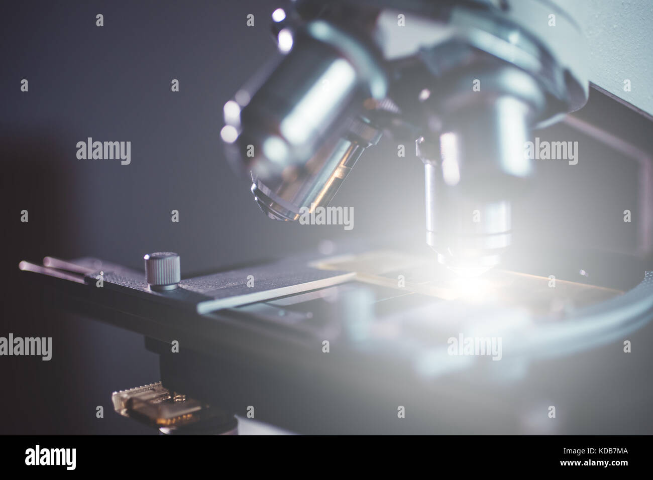 Close-up shot of microscope Stock Photo - Alamy