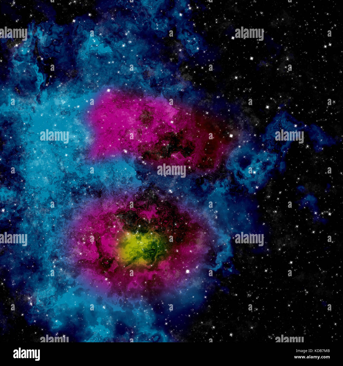 Distant galaxy with cosmic gas and stars Stock Photo - Alamy